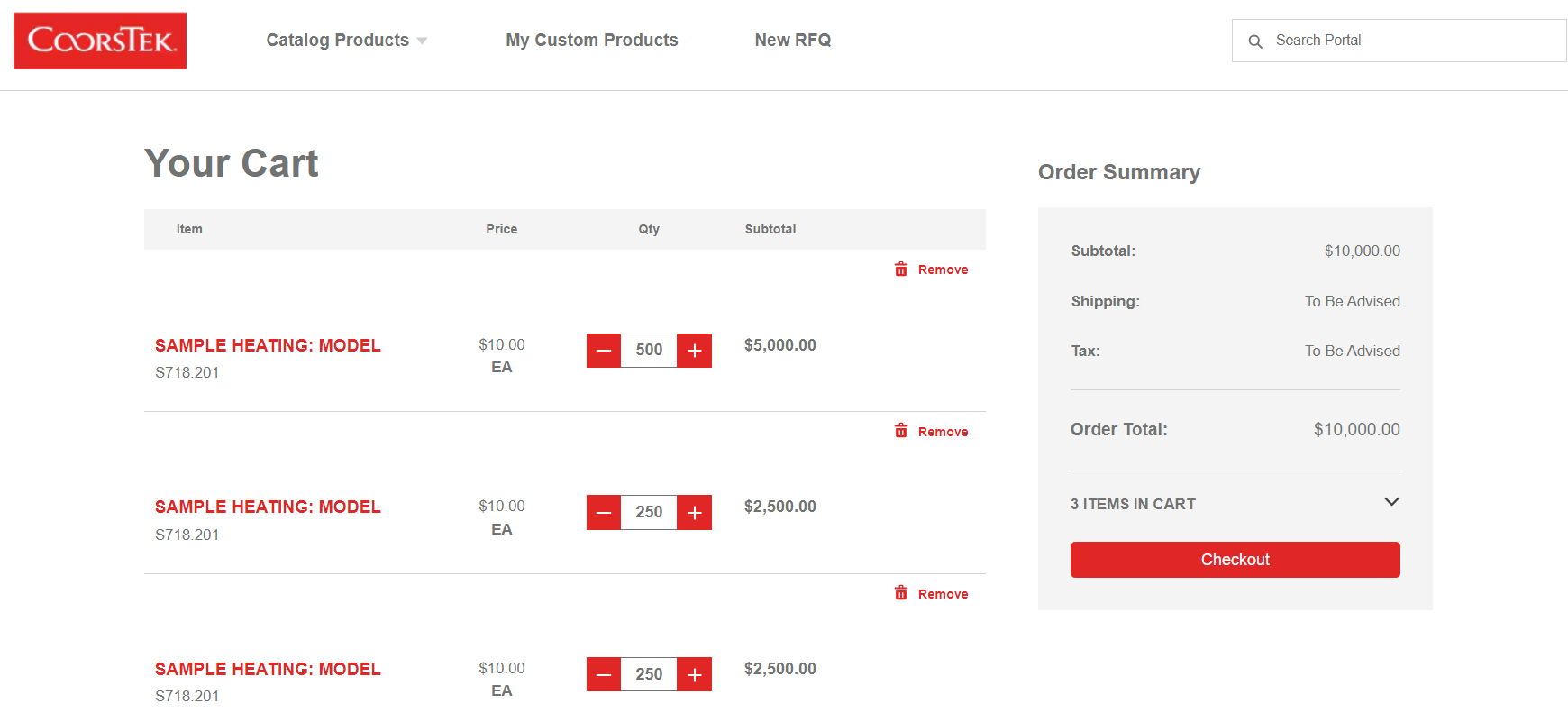 Order and Checkout Process Help Document